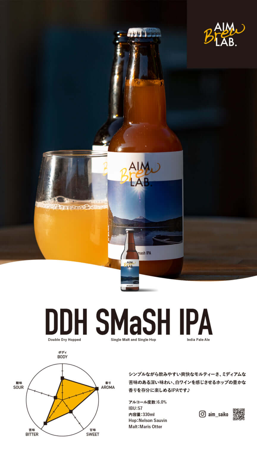 DDH SMaSH IPA | 西湖にクラフトビール醸造所を作りたい！